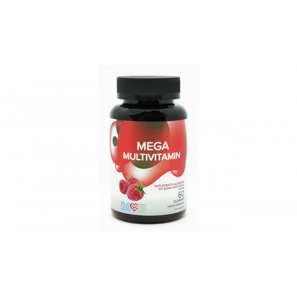 Vitamina Mega Multivitamin 60 Gomas Importado Pectina Livs