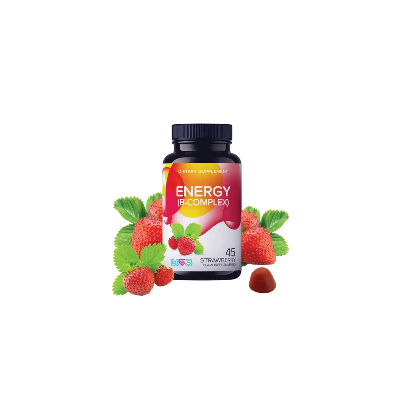 Vitamina Energy B-complex Importado Pectina Morango Livs
